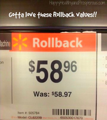 Funny Friday: Rollback! - Happy, Healthy & Prosperous