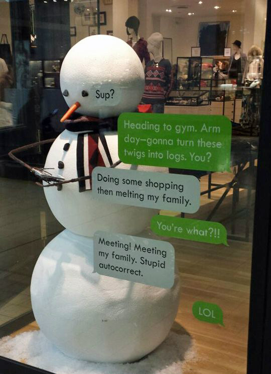 Funny Friday: Winter Decor - Happy, Healthy & Prosperous